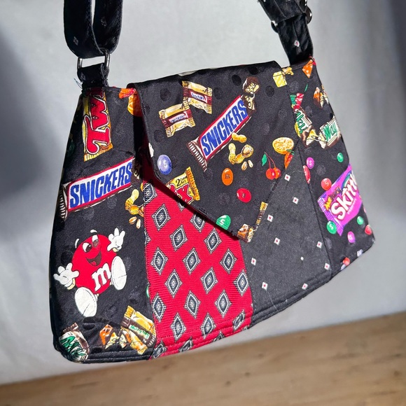 Handmade | Bags | Unique Purse Candy Bar Print Patchwork Purse Handmade ...